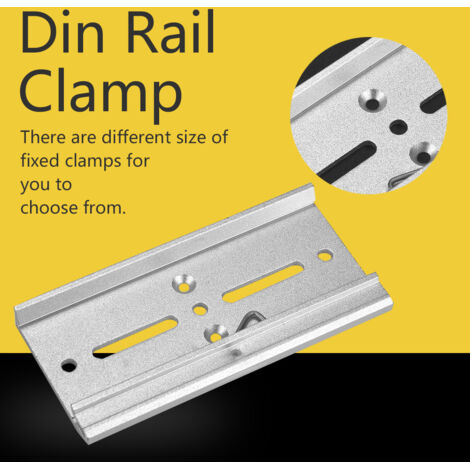 Clip de fixation fixe sur rail Din en aluminium de 35 mm pour montage ...