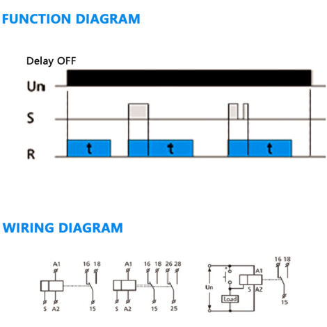 Relais de temps de retard hors retard, 500MW MINI GRT8-B1 POWER SMALT ...