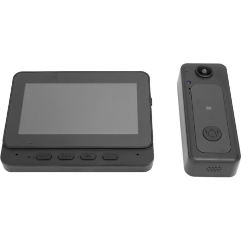 Sonnette video intelligente avec ecran 4.3 pouces et vision nocturne ...