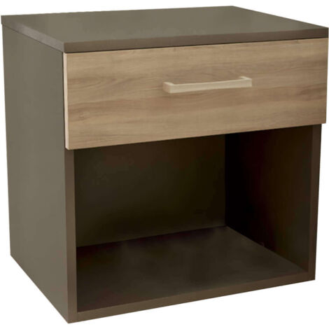 Comodino un cassetto e un vano in Truciolare cm 44 4x33x43 5 - JAY ...