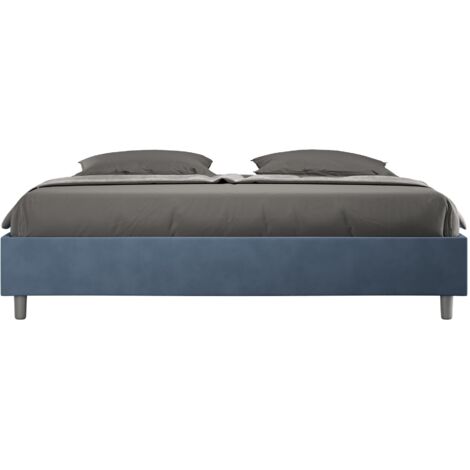 Letto Matrimoniale King size rivestito in Microfibra - AZELIA ...