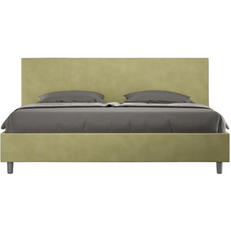 Letto Matrimoniale King size rivestito in Microfibra - ADELE ...