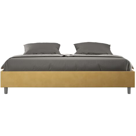 Letto Matrimoniale King size rivestito in Microfibra - AZELIA ...