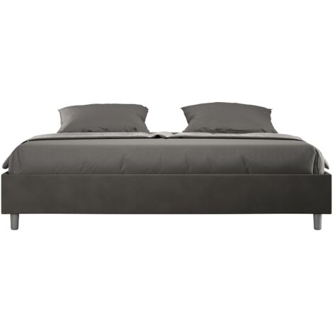 Letto Matrimoniale King size rivestito in Microfibra - AZELIA ...