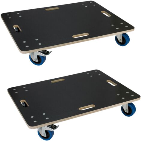 ECD Germany 2er Set Transportroller mit 2x Feststellbremse 60x80 cm ...