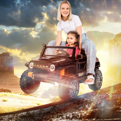 Auto elettrica per bambini, guida genitore-figlio. Modalità genitore ...