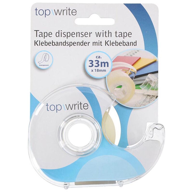 Topwrite - Dévidoir de bureau + set de ruban adhésif