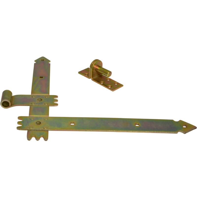 Charnière de porte d'angle, galvanisée, 250 mm, 2 pièces - ZAW K 25ZN