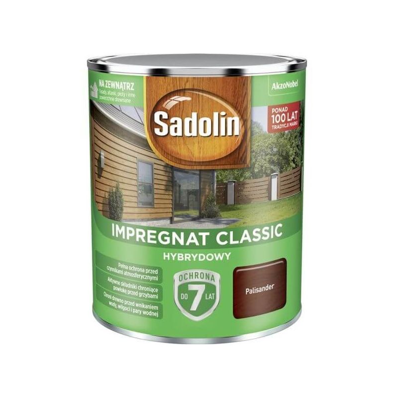 SADOLIN CLASSIC HYBRIDE IMPRÉGNATE 7 ANS BOIS DE ROSE 0,75 L - 5 ...