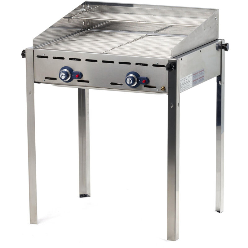 Grill à gaz Green Fire 2 grilles GN1/1 11,6kW - Hendi 149621