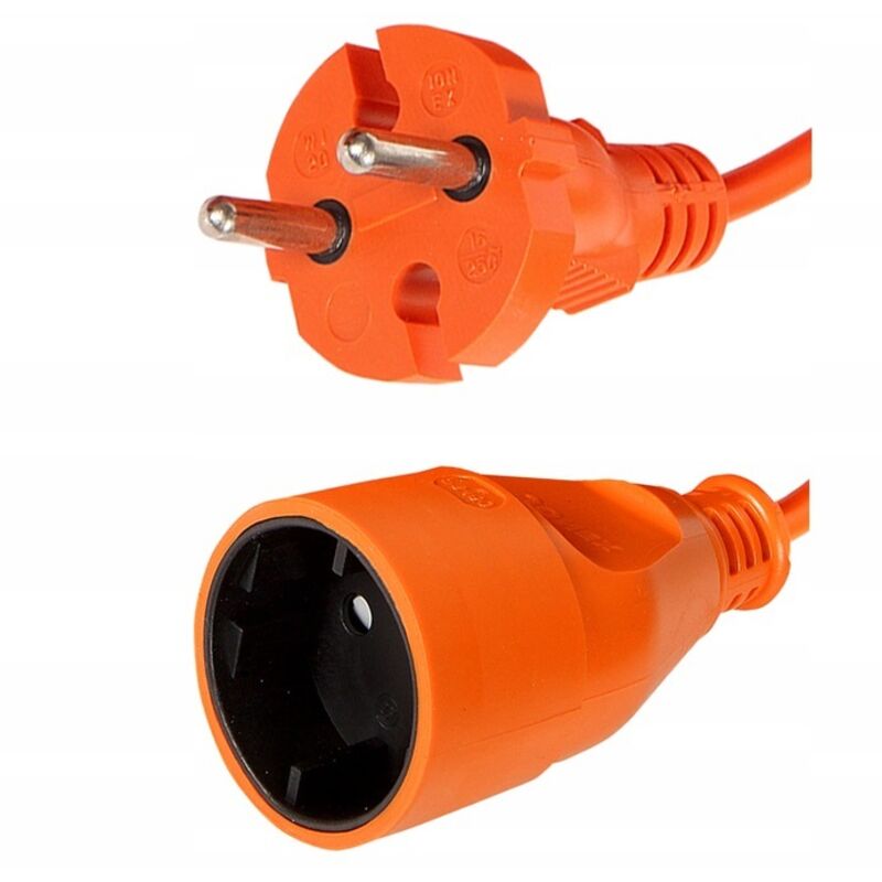 CÂBLE RALLONGE DE JARDIN 20m 2x1 ORANGE