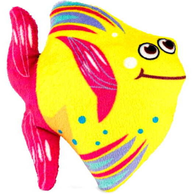 Jouet pour chat Barry King, poisson coloré en peluche douce