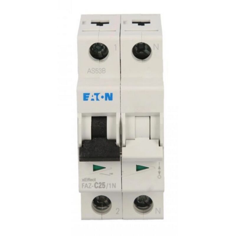 Disjoncteur 1+NC 25A 15kA AC FAZ C25/1N 278676