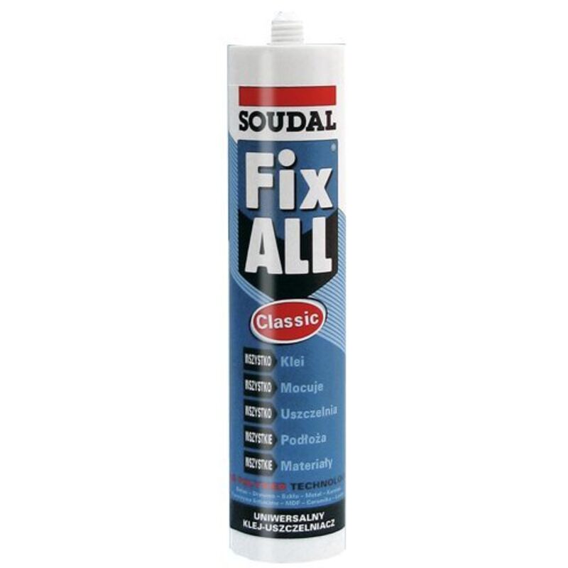 Mastic hybride FIX ALL CRYSTAL, incolore, 290 ml - SIL FIX290BZ