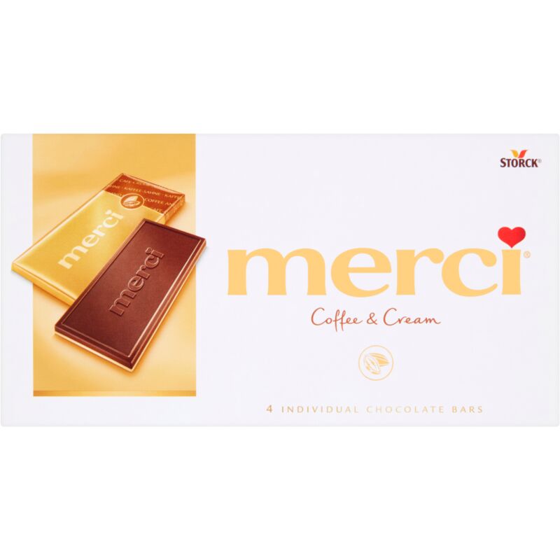 Chocolats au café et à la crème MERCI - Saveur délicate, cadeau élégant