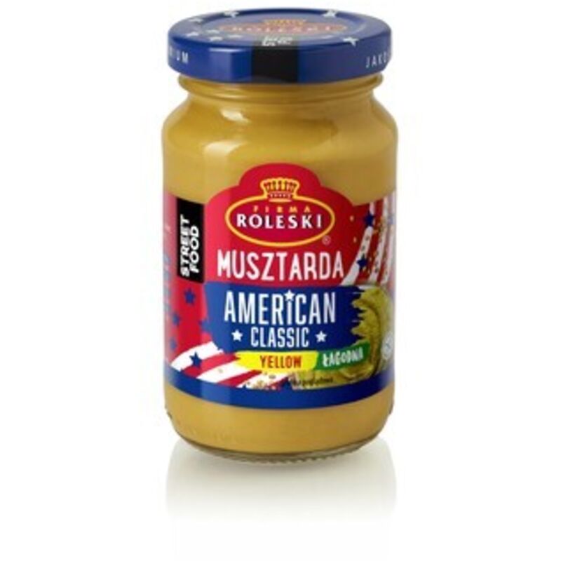 Moutarde classique américaine Roleski - jaune, douce, 200 g
