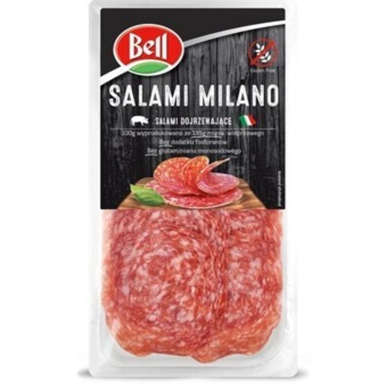 Salami Milano BELL - Tranches 80 g - Porc italien