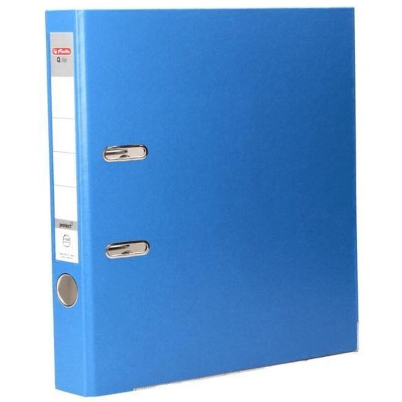 Classeur HERLITZ A4 5 cm PP aqua - classeur pratique pour le bureau et ...