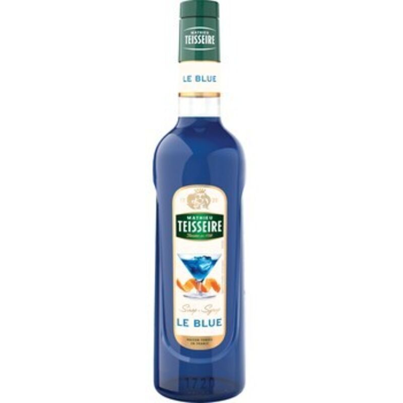 Mathieu Teisseire Sirop Bleu - Arôme Orange, 700ml