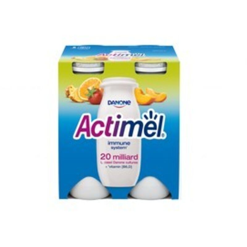 Danone Actimel Multifruits - 4x100g - Lait fermenté vitaminé