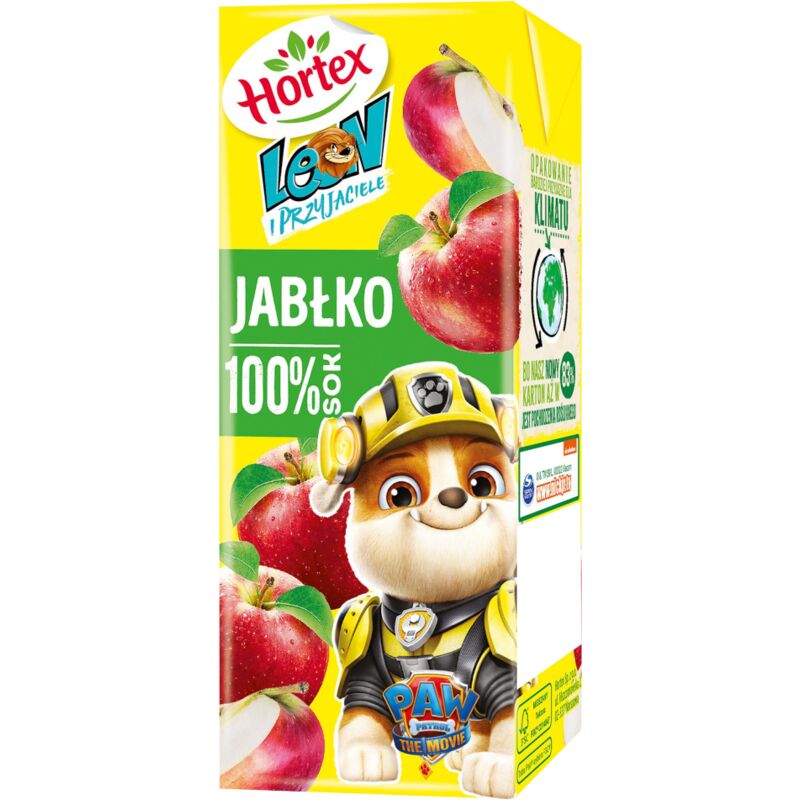 Hortex Leon & Friends - Jus de pomme 100%, 200 ml - pour enfants