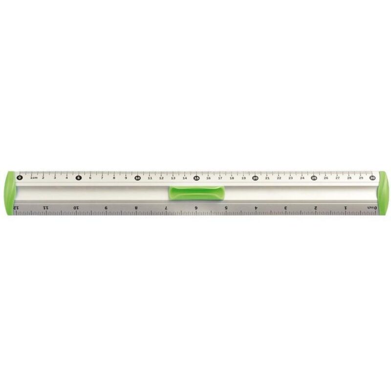Règle en aluminium Tetis 30 cm - précise, double face