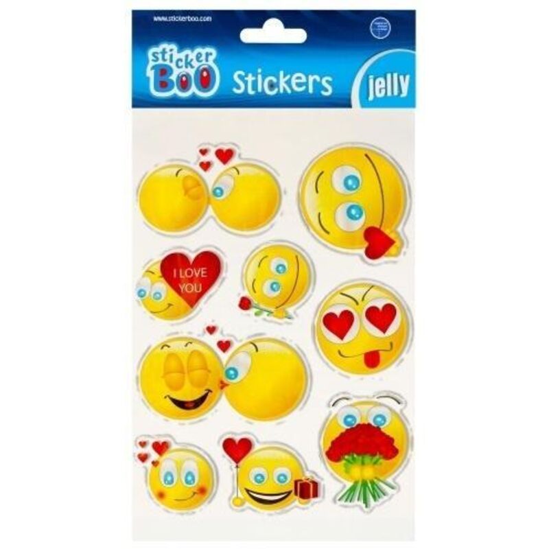 Sticker BOO : Emoji Stickers - 9 pièces, gel