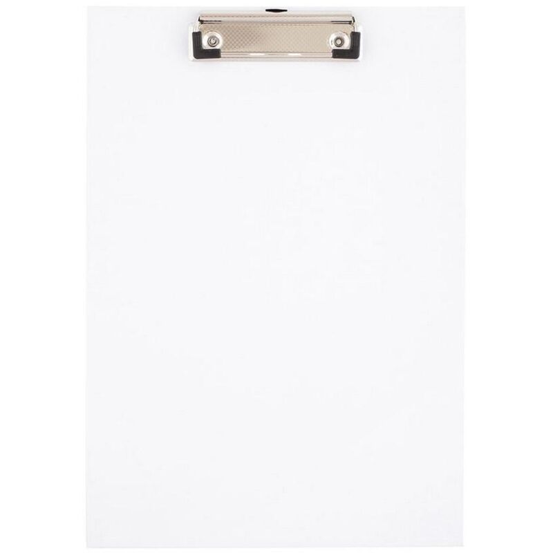 Tableau PVC A4 avec clip, blanc D.RECT