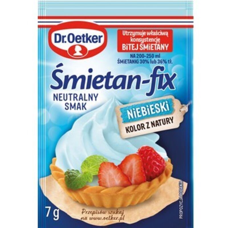 Dr. Oetker Cream Fix Blue 7g - Crème fouettée, consistance parfaite