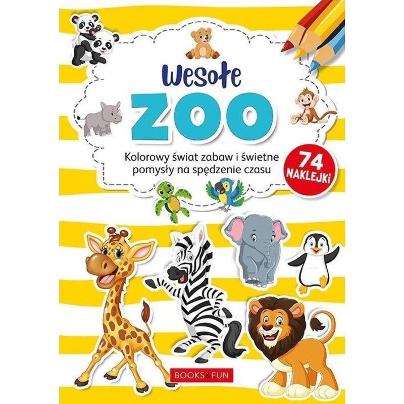 Coloriages avec autocollants - Happy ZOO