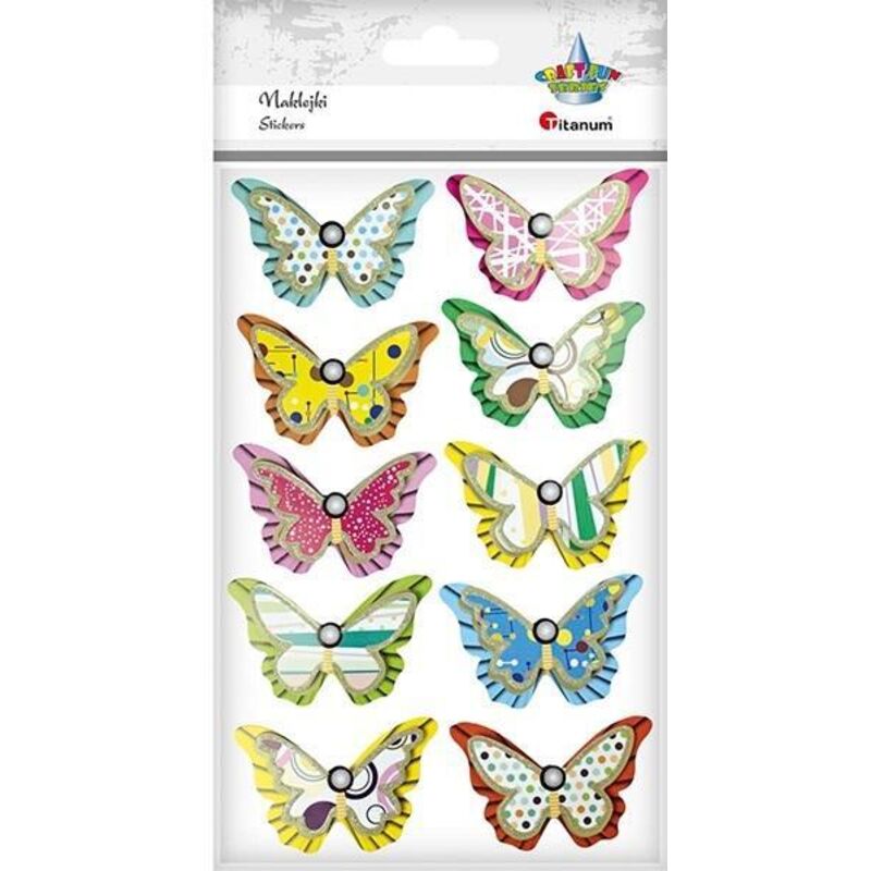 Stickers papillon 3D TITANUM - décoration murale, décoration de chambre