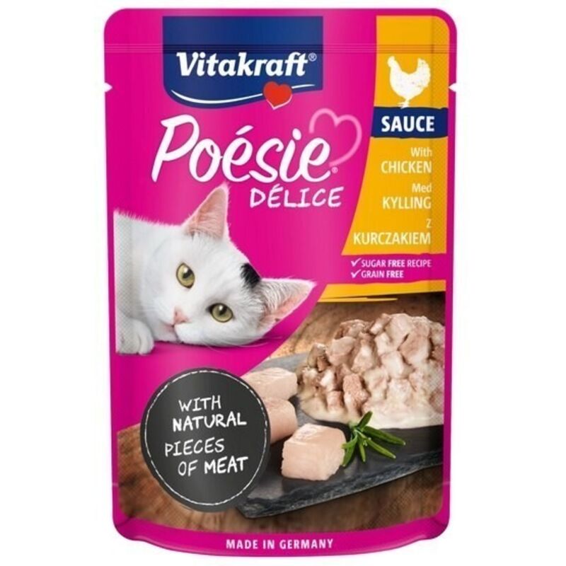 Vitakraft Poésie Délice Nourriture humide pour chat au poulet 85 g