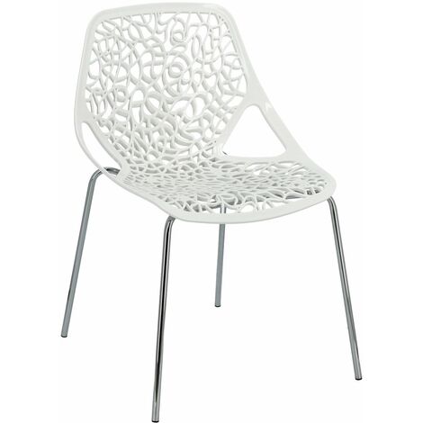 Chaise Cepelia, blanche