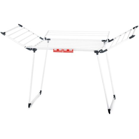 Sèche-linge pliable sur pied Lina, 22 m, blanc