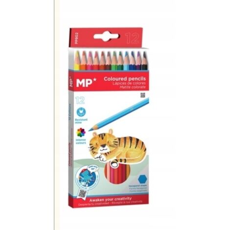 CRAYONS DE COULEUR 12 couleurs MP PP802 A'12 9929