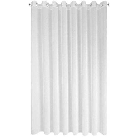 RIDEAU PRÊT ANGELA 400X250 CM BLANC