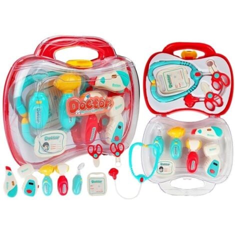 Set de Médecin Outils de Médecin dans une Valise Doctor Doctor 9 Pièces.