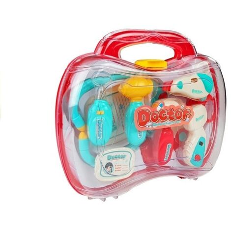 Set de Médecin Outils de Médecin dans une Valise Doctor Doctor 9 Pièces.