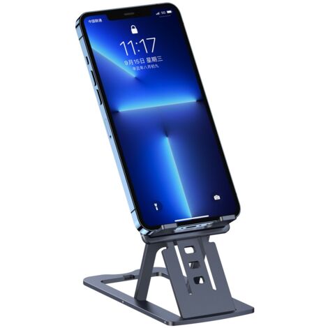 Support pliable pour téléphone, smartphone, tablette, gris