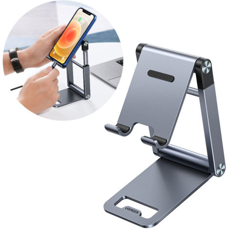 Support pliable, support pour smartphone, trépied pour téléphone, gris