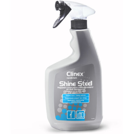 CLINEX Shine Steel 650ML préparation pour nettoyer et polir les meubles ...