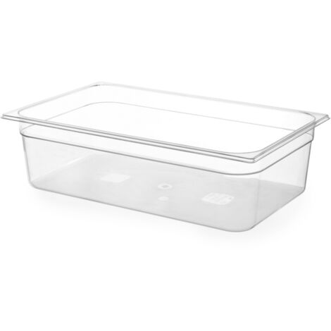 Bac GN 1/1 en polycarbonate transparent hauteur 100 mm - Hendi 861226