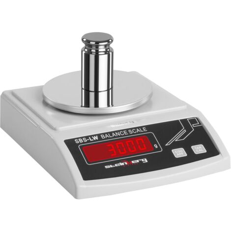 Balance de laboratoire de précision avec affichage LED 3000g / 0,1g