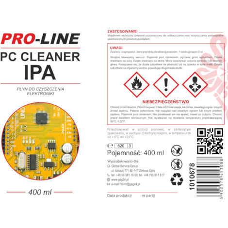 PC CLEANER IPA PRO-LINE Spray nettoyant électronique 400 ml