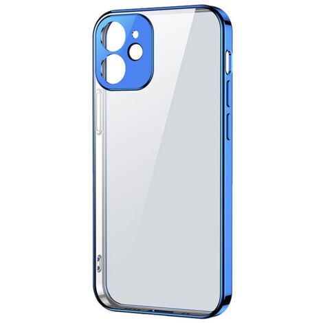 Coque transparente ultra fine avec monture métallique pour iPhone 12 ...
