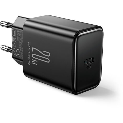 Chargeur mural USB-C 20 W PD noir