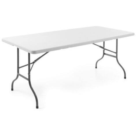 Table traiteur pliante blanche 152x70cm jusqu'à 150kg - Hendi 810927