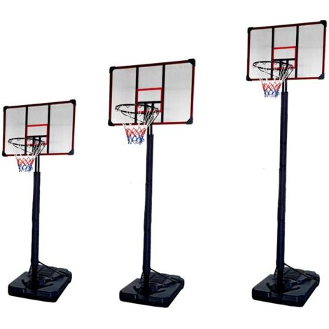 Support mobile réglable pour panier de basket-ball 200-305 cm