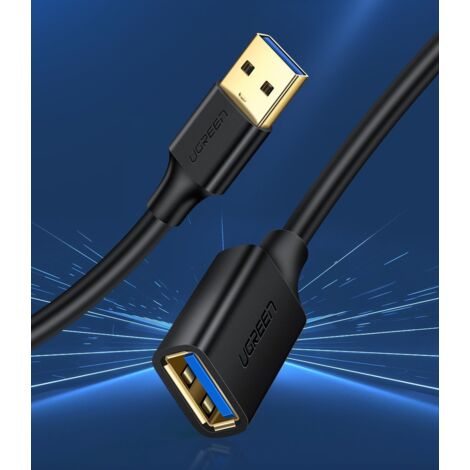 Rallonge de câble USB 3.0 1,5 m noir