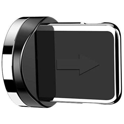 Embout de prise magnétique pour câble Lightning pour iPhone, argenté
